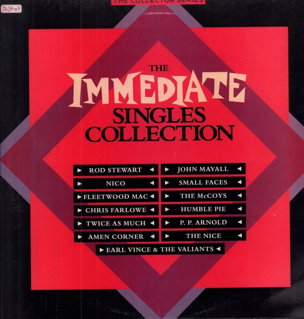 VARIOUS ARTISTS IMMEDIATE Singles Collection double LP vinyl UK Castle ...