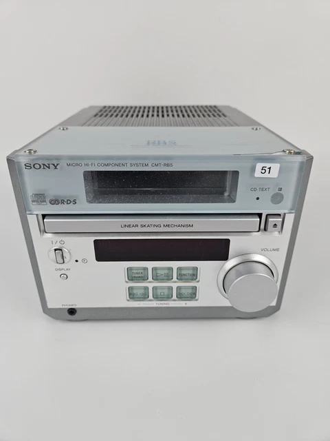 SONY HCD-RB5 SILVER Micro Hi-Fi Component System Compact Disc £13.07 ...