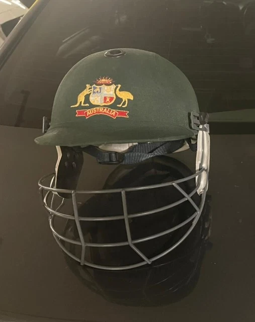 PLAYER ISSUED AND Used Australian Cricket Helmet $1,099.00 - PicClick AU