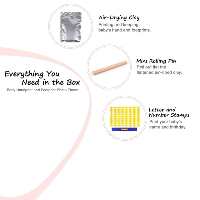 CUTE BABY HAND and Footprints Kit Pet FootPrints Clay Kits Picture ...