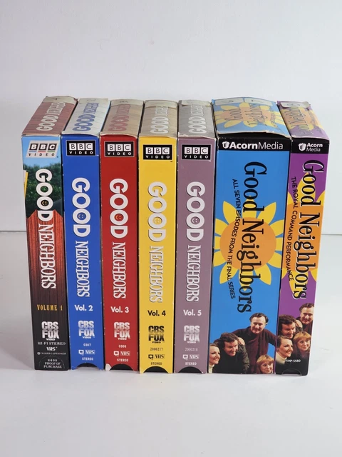 GOOD NEIGHBORS VHS Lot BBC Comedy Vol 1-5 Final Series Royal Command ...