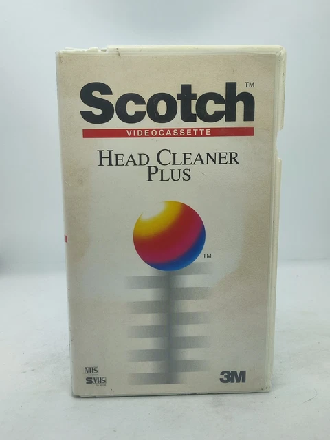 SCOTCH HEAD CLEANER Plus 3m On VHS Video Cassette Tape £9.99 - PicClick UK