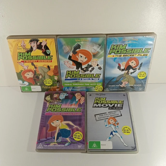 KIM POSSIBLE DVD Bundle Lot Region 4 PAL Video Store Ex Rental Movies x ...