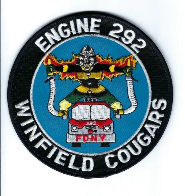 NEW YORK CITY Fire Dept. FDNY Engine 292 *WINFIELD COUGARS* patch ...