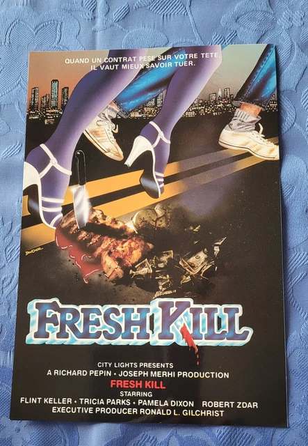 ANCIEN POSTER CINEMA 30,5x20 " FRESH KILL " FILM DE 1987 EUR 5,00 ...