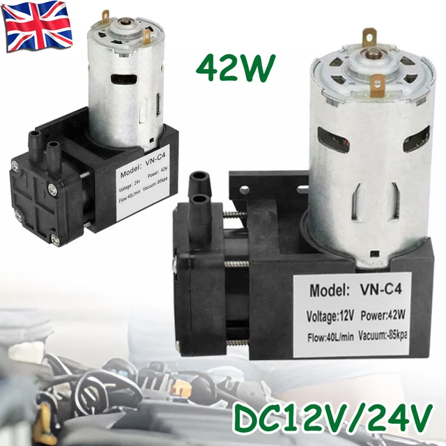 Quiet Low Vibration Medical Lab Pump DC12V 42W Mini Vacuum Pump - Oil ...