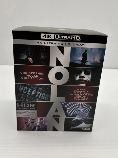 CHRISTOPHER NOLAN COLLECTION 8 Films 4K UHD 16 Disc Box Set Blu Ray ...