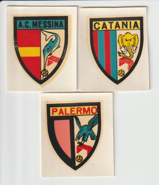 ANNI '60 - 3 Scudetti Calcio - Messina, Palermo E Catania - No Figurine ...