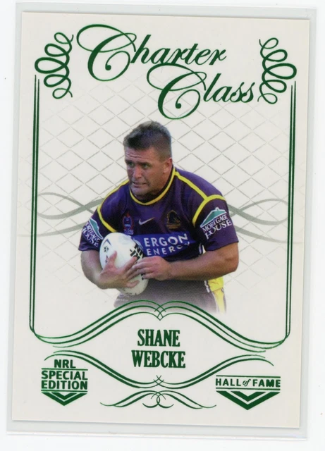 2018 GLORY SHANE Webcke (Broncos) Charter Class NRL Card # CC098. $8.99 ...