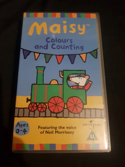 MAISY COLOURS AND COUNTING (VHS) Vintage Very Rare Pink Tape (Neil ...
