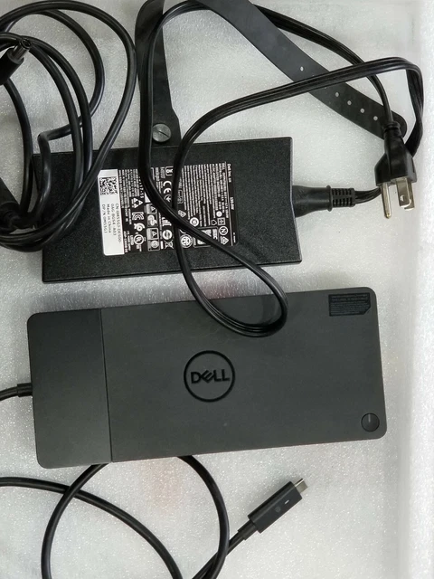 DELL K20A K20A001 USB Type-C Docking Station P/N 04JXDM with DELL 130W ...