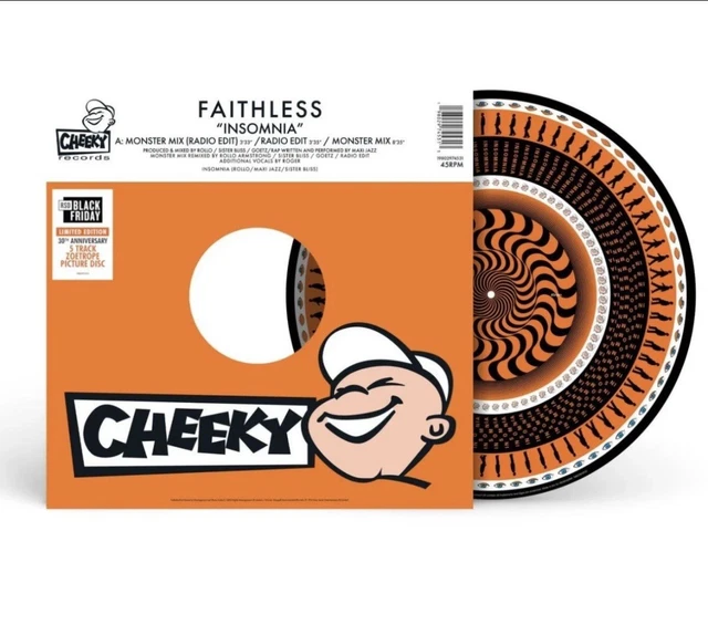 FAITHLESS: INSOMNIA RSD Black Friday 2025 Zoetrope Vinyl - New & Sealed ...