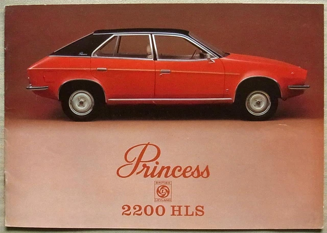 PRINCESS 2200HLS CAR Sales Brochure c1976 DUTCH TEXT British Leyland £ ...
