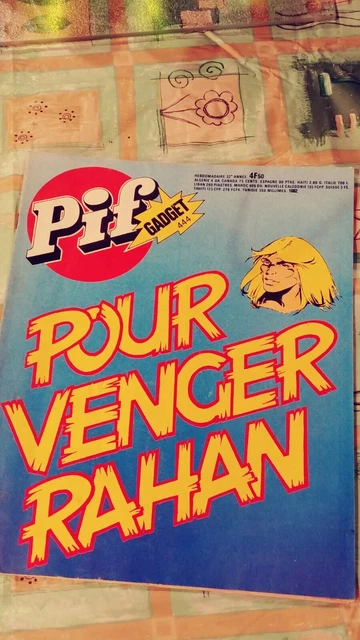 VTG FRENCH BD Comic Book Pif magazine Gadget # 444 VENGER RAHAN $24.99 ...