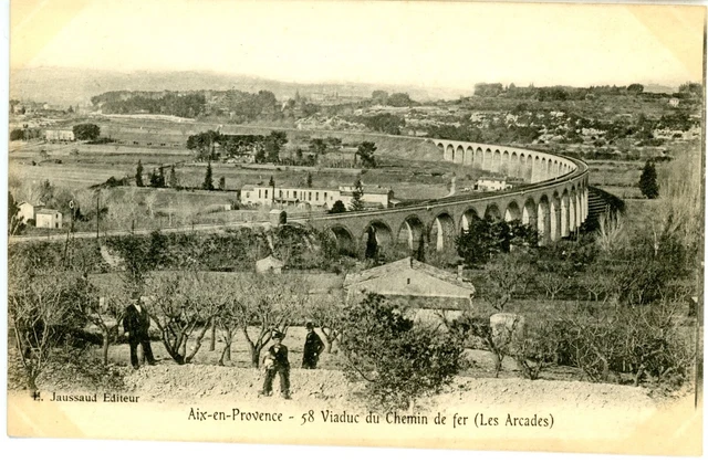 13 AIX EN Provence viaduc du chemin de fer animée dos non divisé EUR 2,50 - PicClick FR