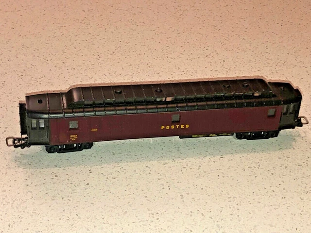 VINTAGE HO GAUGE 1:87 Jouef 8500B SNCF Postes Coach Train Wagon $19.99 ...