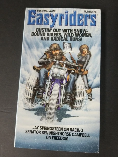 EASYRIDERS VHS VIDEO Magazine No 18 VHS 1993 Motorcycle snow Jay ...