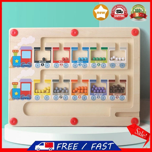 MAGNETIC COLOR NUMBER Maze Board Interactive Games for Boys Girls ...