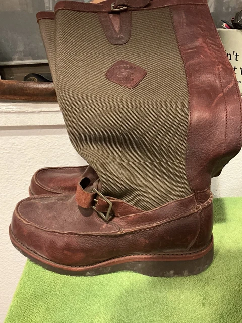 CHIPPEWA MENS CUTTER 17in Snake Goaky Leather Hunting Boots 12 Ee Wide ...