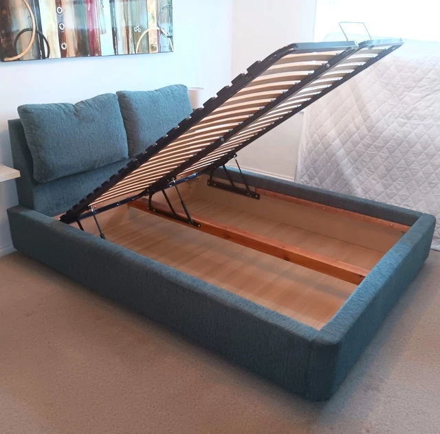 SUPERB QUALITY STUART Jones Upholstered Ottoman King Size Bed Frame ...