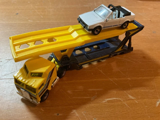 MATCHBOX CAR TRANSPORT Team Convoy Kenworth Ford Escort Cabrio CY 1 LKW ...