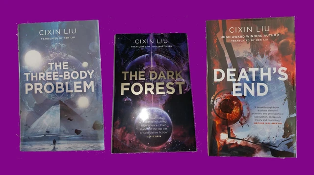 CIXIN LIU THE Three Body Problem Trilogy SIGNÉE vraie 1ère édition HB ...