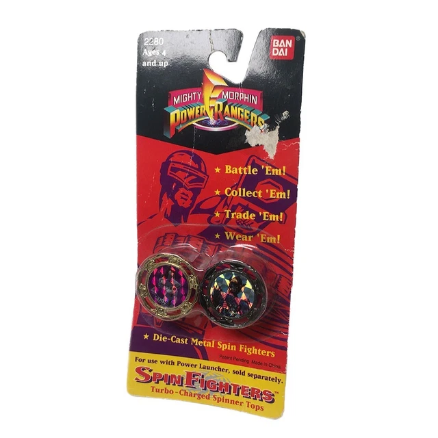 MIGHTY MORPHIN' POWER Rangers Bandai Spin Fighters Titanus vs Baboo in ...