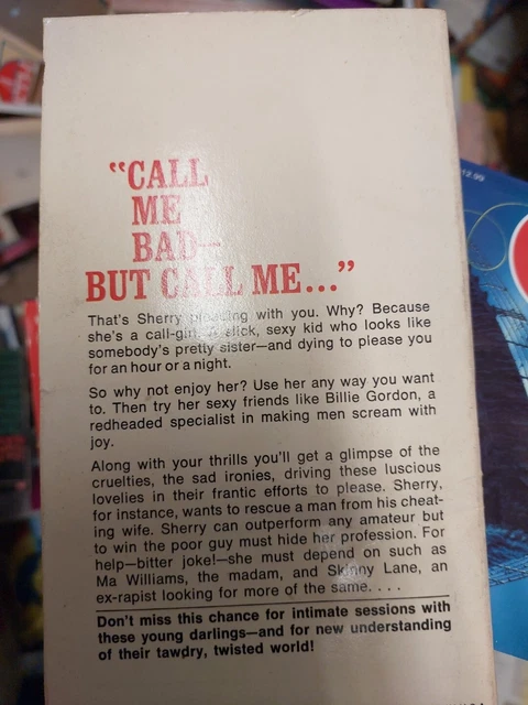 CALL ME BAD by Orrie Hitt vintage pulp 1960s softcover library $14.95 ...