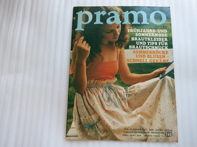 DDR PRAMO PRAKTISCHE Mode + Schnittmuster 3/1981 - Sommer Brautkleid ...