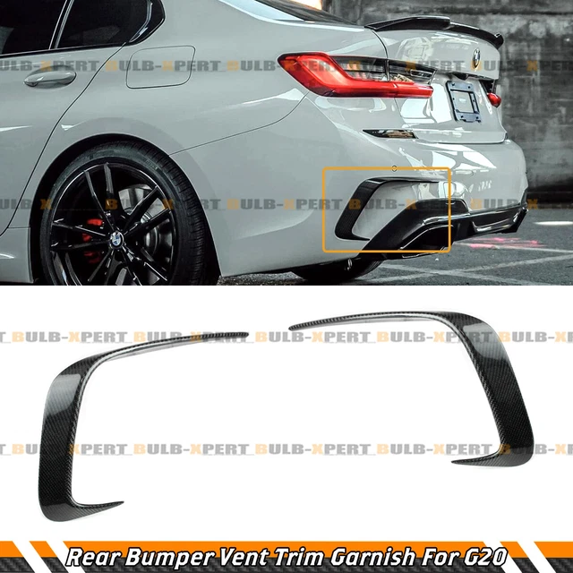 FOR 19-22 BMW 330i M340i M SPORT CARBON FIBER REAR BUMPER SIDE VENT ...