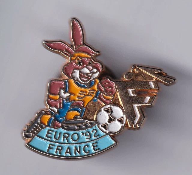 RARE PIN'S PINS .. Football Soccer Uefa Euro Cup 92 Suede Rabbit France ...