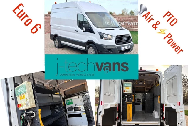 FORD TRANSIT T350 L2H3 Mwb Van ***PTO Compressor & Generator / Utility ...