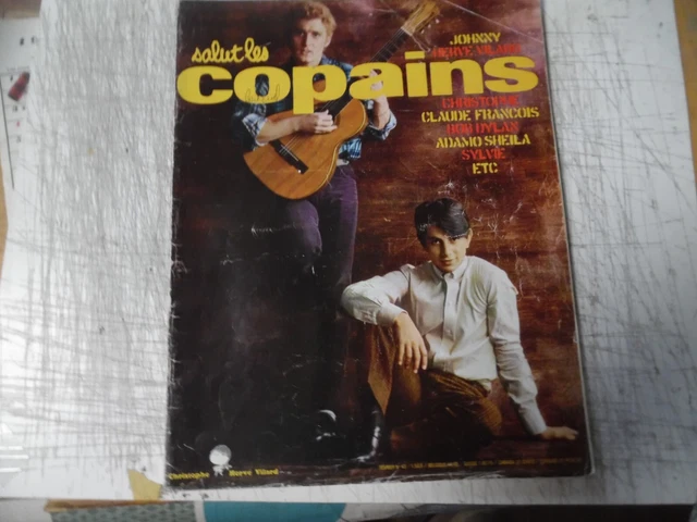 SALUT LES COPAINS No 43 -02/1966-Eddy Mitchell-Bob Dylan-Christophe ...