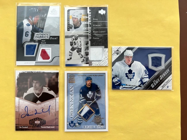 TORONTO MAPLE LEAFS Ron Ellis/D.Gilmour/O.Nolan/N.Antropov maillots ...