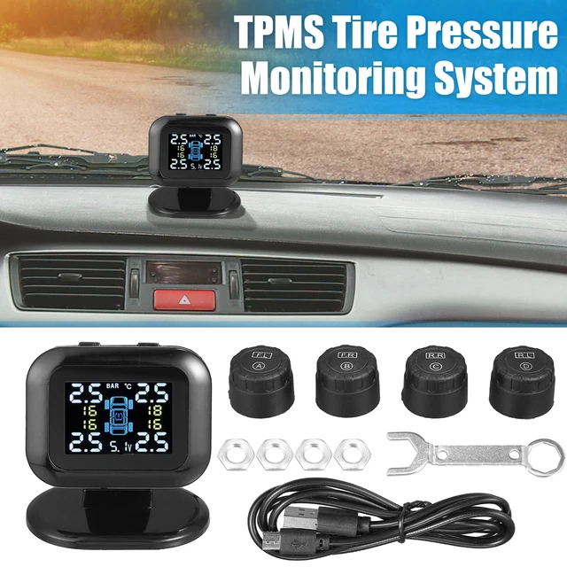 TIRE PRESSURE MONITORING System Kit TPMS Tire Pressure Monitor w/ 4 ...