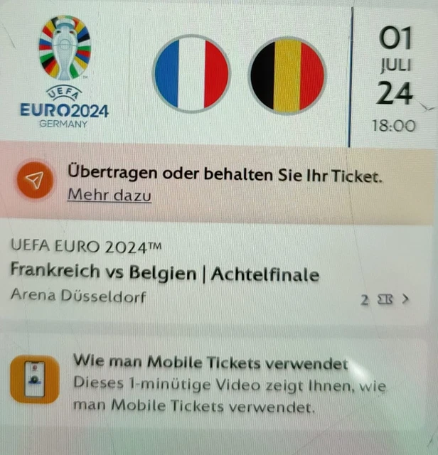 Frankreich Belgien Tickets