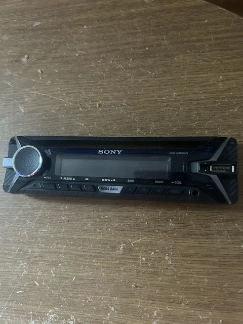 SONY CDX-G3100UV XPLOD FM MW LW CD Player AUX USB Car Stereo Radio Face Only £9.99 - PicClick UK