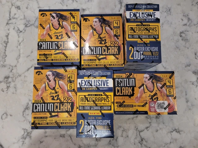 2024 PANINI CAITLIN Clark Collection Basketball Trading Card Sealed Blaster Box $66.33 - PicClick CA