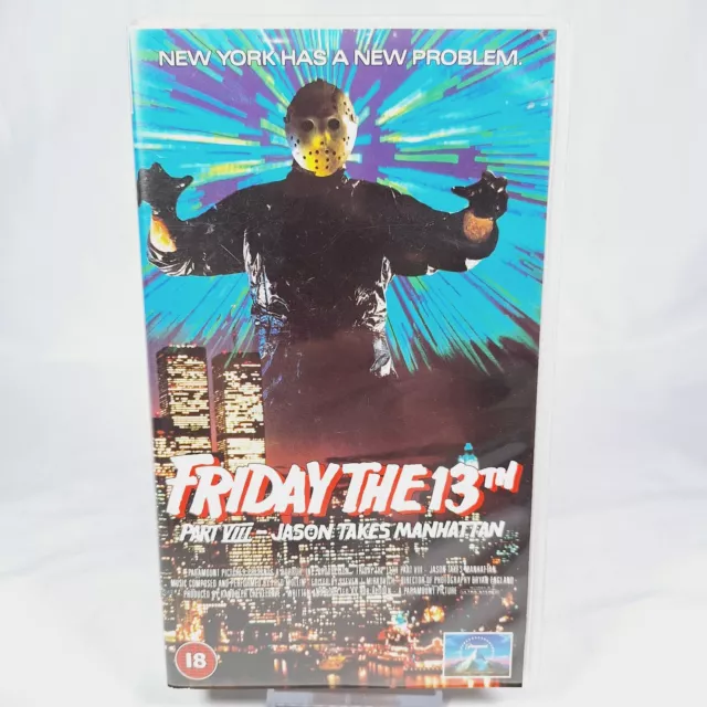FRIDAY THE 13TH Part 8: Jason Takes Manhattan - VHS Video Small Box ...