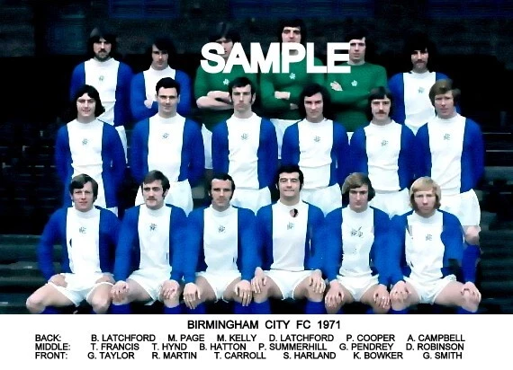 BIRMINGHAM CITY FC 1971 Team Photo £1.00 - PicClick UK