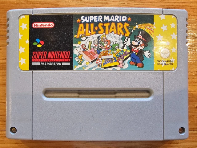 SUPER MARIO ALL stars VGC Super Nintendo SNES AUSPAL -TESTED- working ...