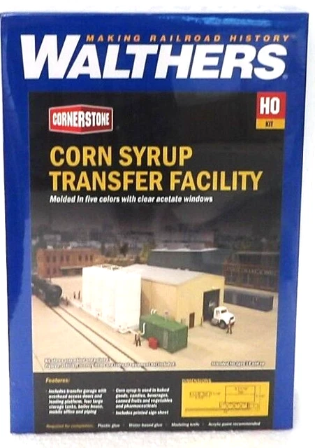 HO SCALE WALTHERS Cornerstone 933-4181 Corn Syrup Transfer Facility Kit ...