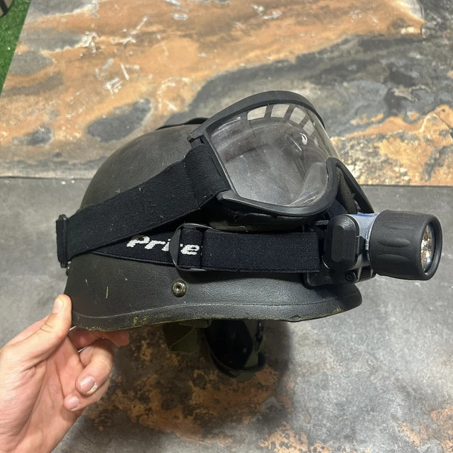 OLD GEN MEDIUM RBR F6 Kevlar Helmet Mich Black Navy Seal Swat Devgru ...