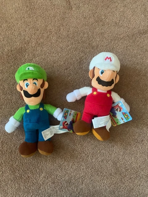 SUPER MARIO BROS. Simba & Luigi Plush Soft Toys Teddys 27cm £12.00 ...