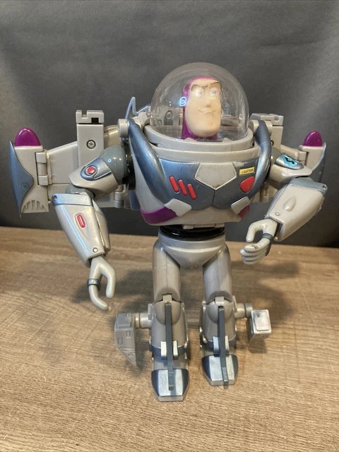 BUZZ LIGHTYEAR MEGA Morpher Toy Story 2 Transformer Silver Action 8 ...