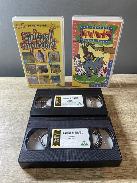 ANIMAL NUMBERS & Animal Alphabet Children Education (2001/Uc)PAL VHS ...