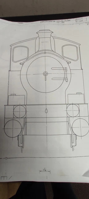 RHYMNEY RAIL MOTOR 5 Inch Gauge Drawings Set Of 8. Live Steam ...