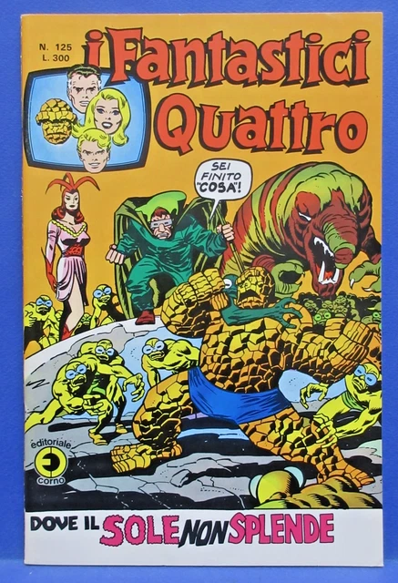 I FANTASTICI QUATTRO 125 prima serie CORNO 1971 originale ECCELLENTE ...