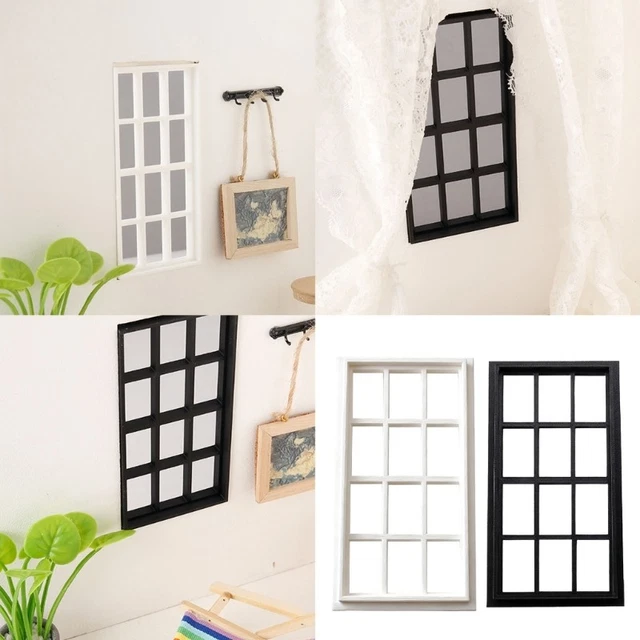 MINIATURE PLASTIC WINDOW Frame for 1/12 Dollhouses Easy Snap Fit ...