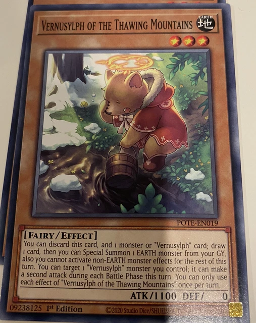 YU-GI-OH! VERNUSYLPH OF the Thawing Mountains POTE-EN019 NM Common EUR ...